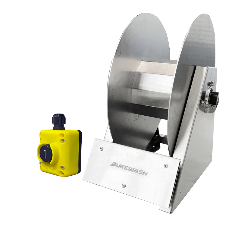 Purewash Electric Hose Reel, Stainless steel - Hose reels - NOWAS.shop