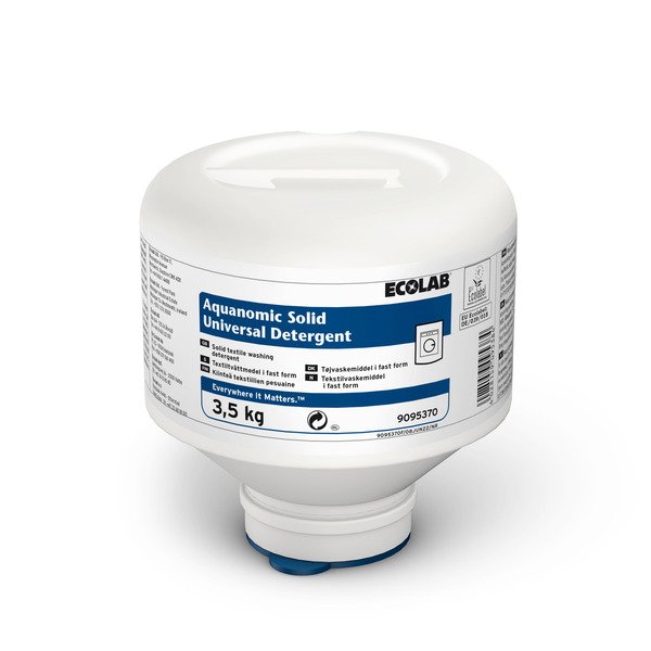 Ecolab Aquanomic Solid Universal Detergent 2 x 3,5 kg - Vaskepulver - NOWAS A/S