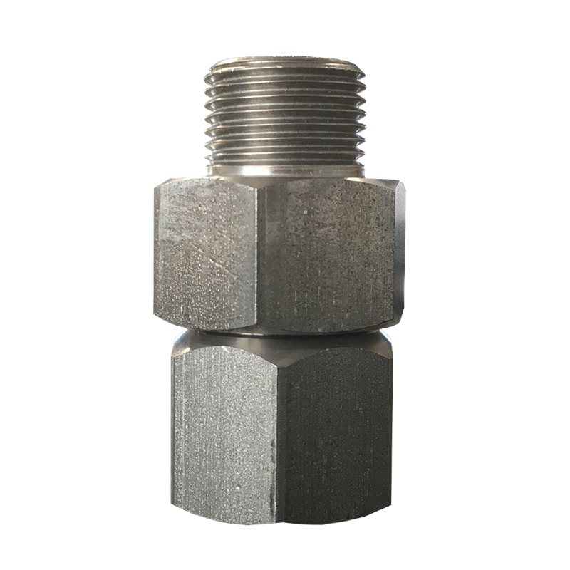 Svirvel 3/8" lige, højtryk, Rustfri/Forniklet - kort (max 90°C ...