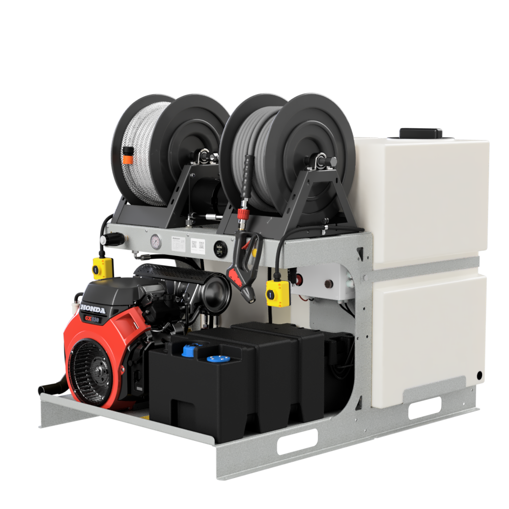 PRS250 hot water high-pressure washer with 500 l. water tank - High ...