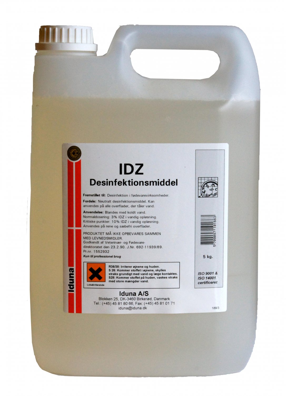 IDZ Desinfektionsmiddel 5 kg. - Desinfektion - NOWAS A/S