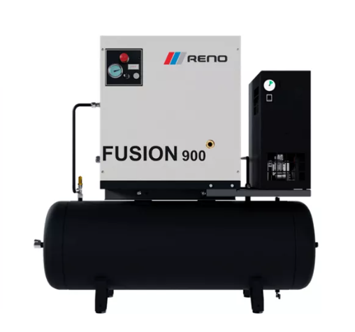 RENO Fusion 900 skruvkompressor, tankmonterad med kyltork ...