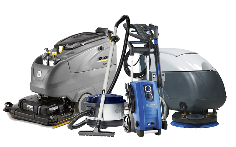 Maskiner til erhvervsrengøring | Find støvsugere mv. hos NOWAS